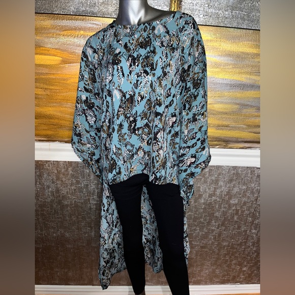 Patrizia Luca | Tops | P Luca Milano Hi Low Top Size Lxl | Poshmark
